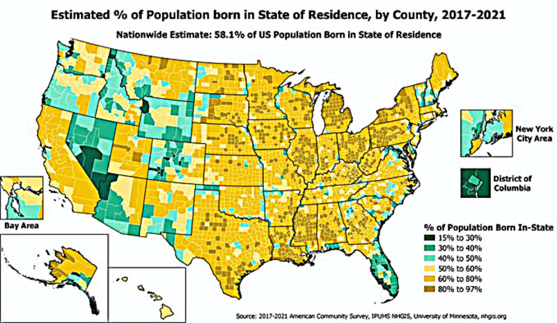 Which states attract outsiders and which don’t — 21st century version ...